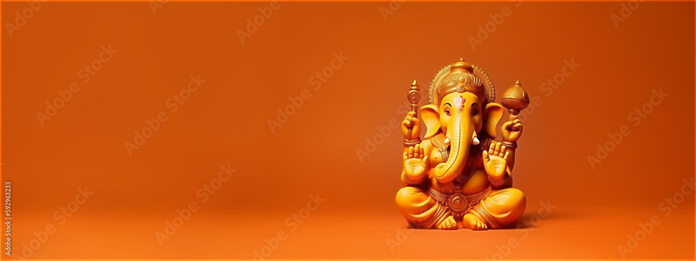Generative AI. Lord Ganesha, the celebration of Ganesh. Stock ...