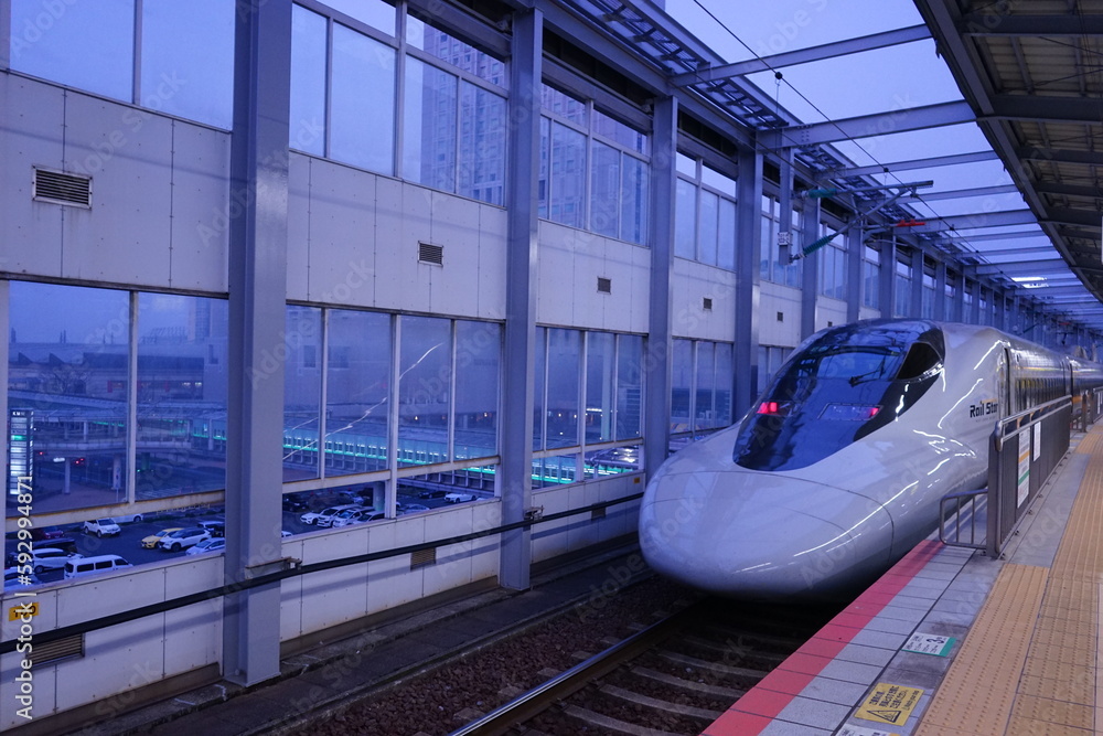 JR, Sanyo Shinkansen, Bullet Train, Hakutaka in Japan - 日本 JR 山陽新幹線 こだま ...