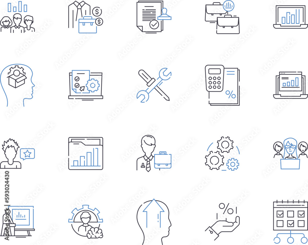 Data Analytics outline icons collection. Data, Analytics, Science ...
