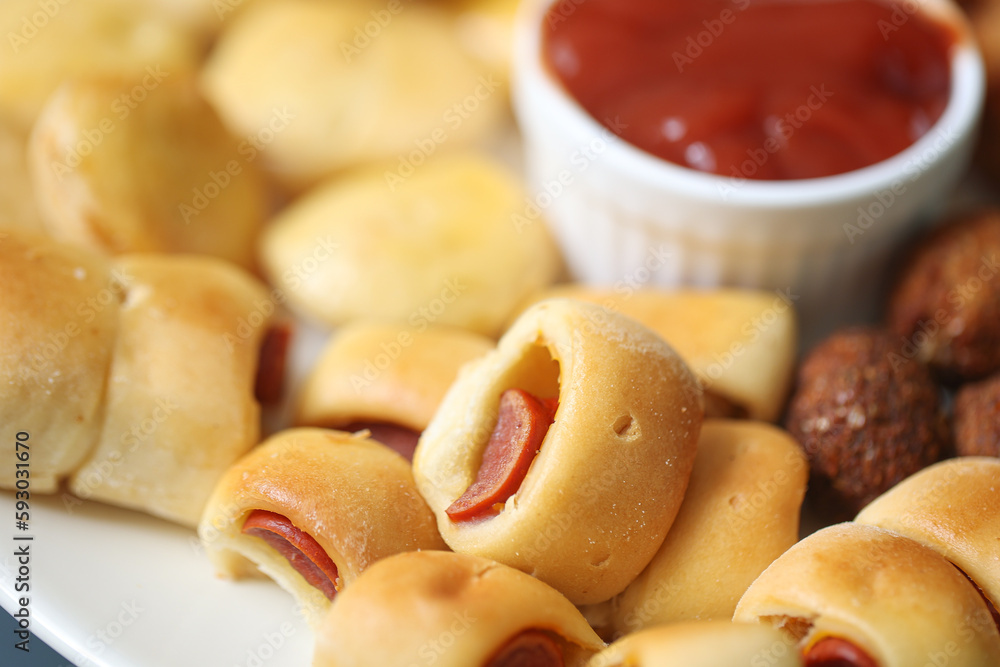 Salgadinhos ou Salgados. Comida Brasileira. Mix de salgadinhos ...