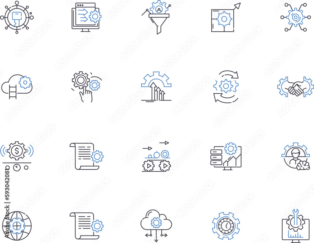 Settings Outline Icons Collection Options Configuration Parameters Preference Customize