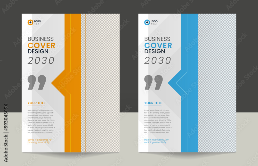 business brochure cover design or annual report and company profile ...