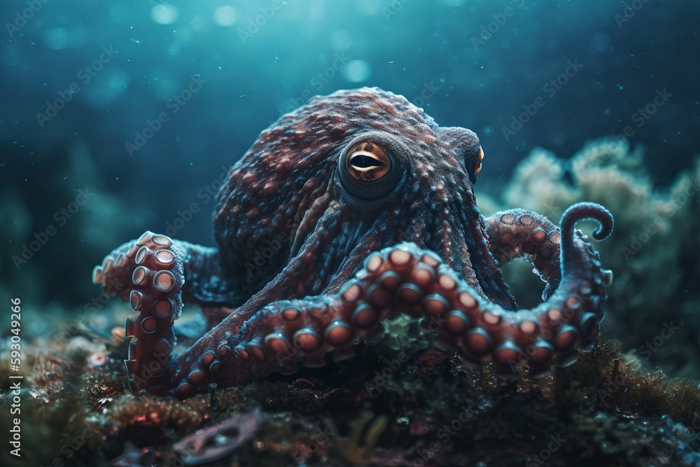 Underwater Sea Life Octopus