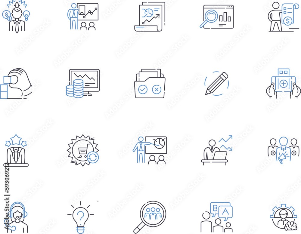 Project outline icons collection. Project, Planning, Task, Management ...
