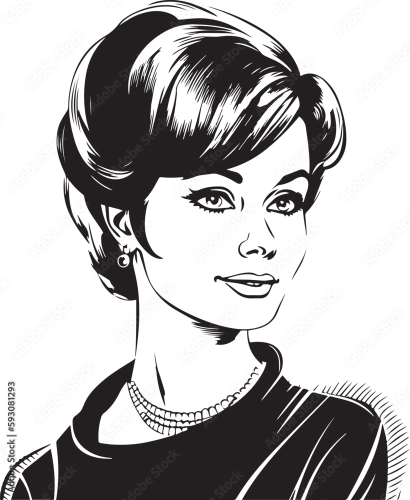 Vintage Woman Vector