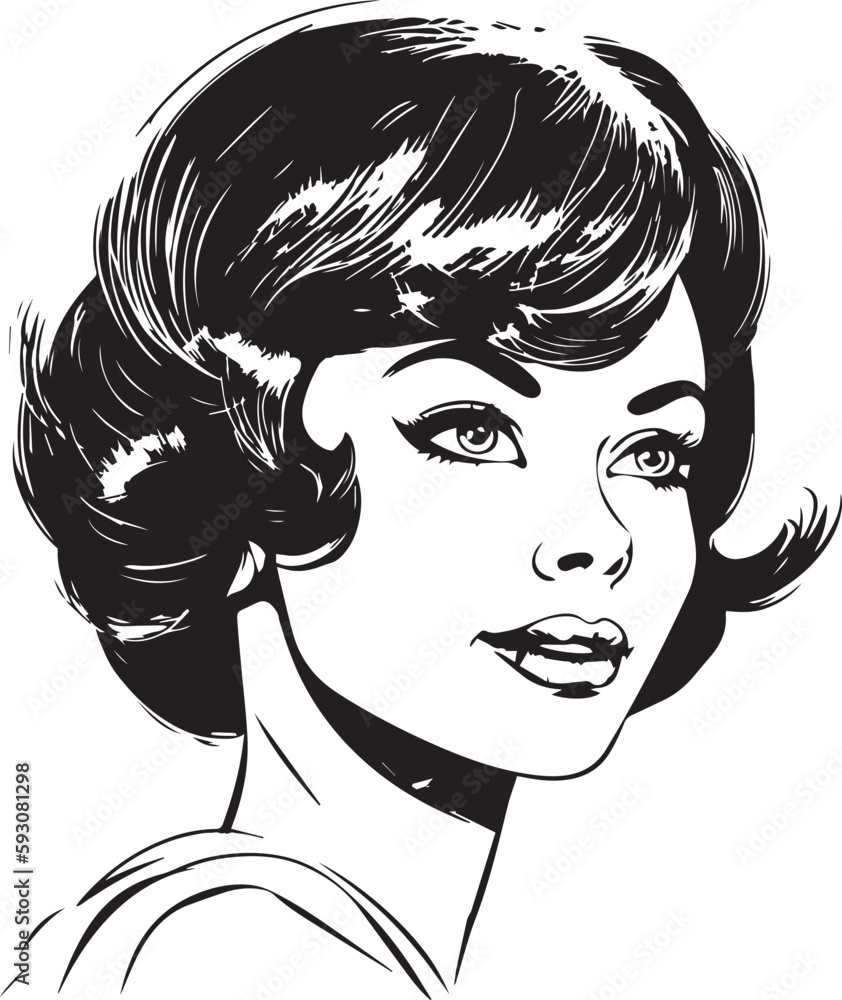 Retro Woman Illustration