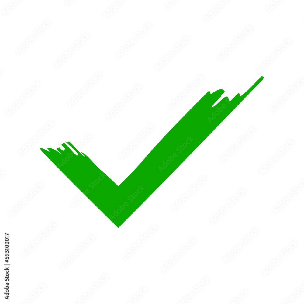 Green check mark icon Stock Vector | Adobe Stock