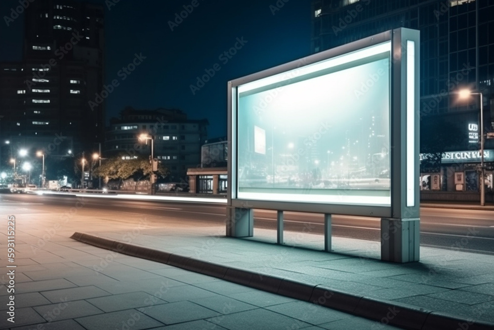 DIgital Media Billboard signboard for product advertisement along side ...