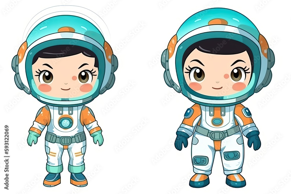 cartoon character wearing a space suit in a fun and playful manner ...