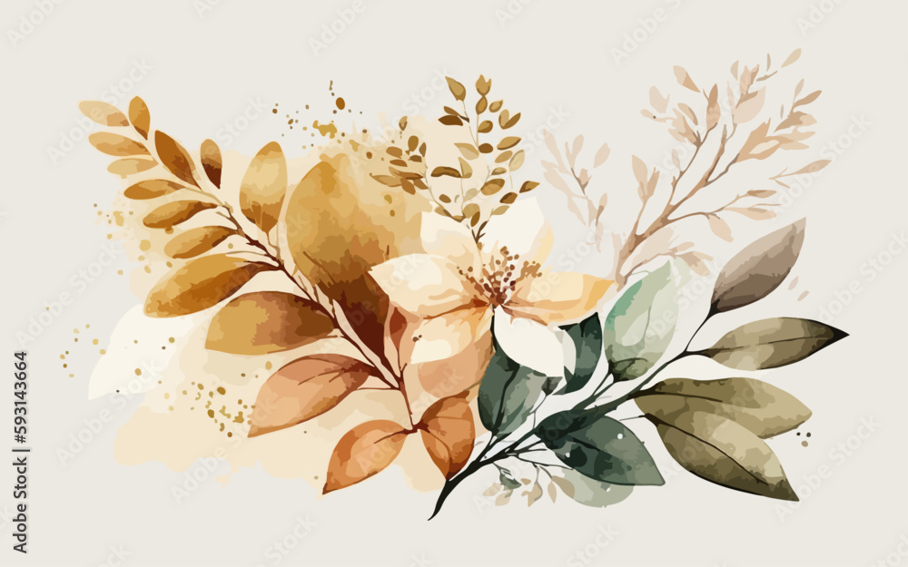 Abstract art background vector. Luxury minimal style wallpaper with ...