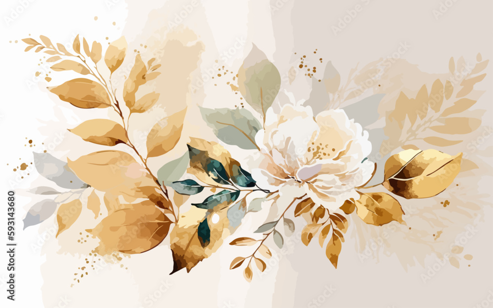 Abstract art background vector. Luxury minimal style wallpaper with ...