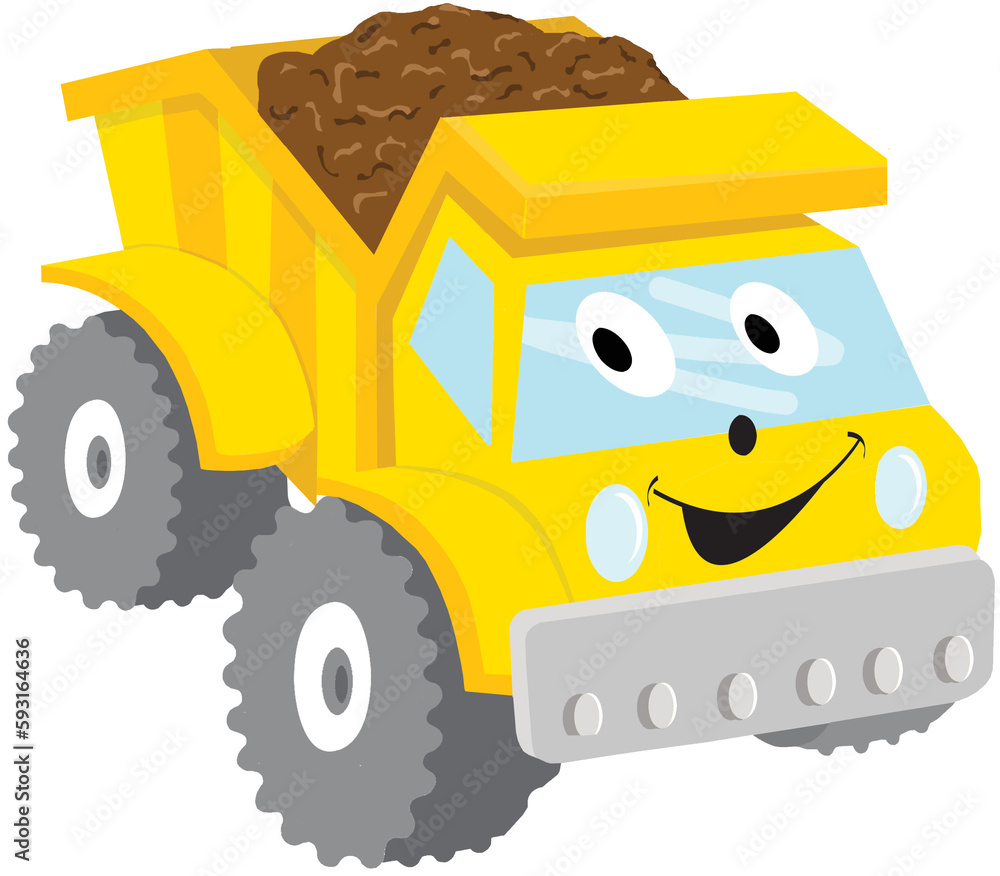 Dump Truck Cartoon Stock Photo | Adobe Stock