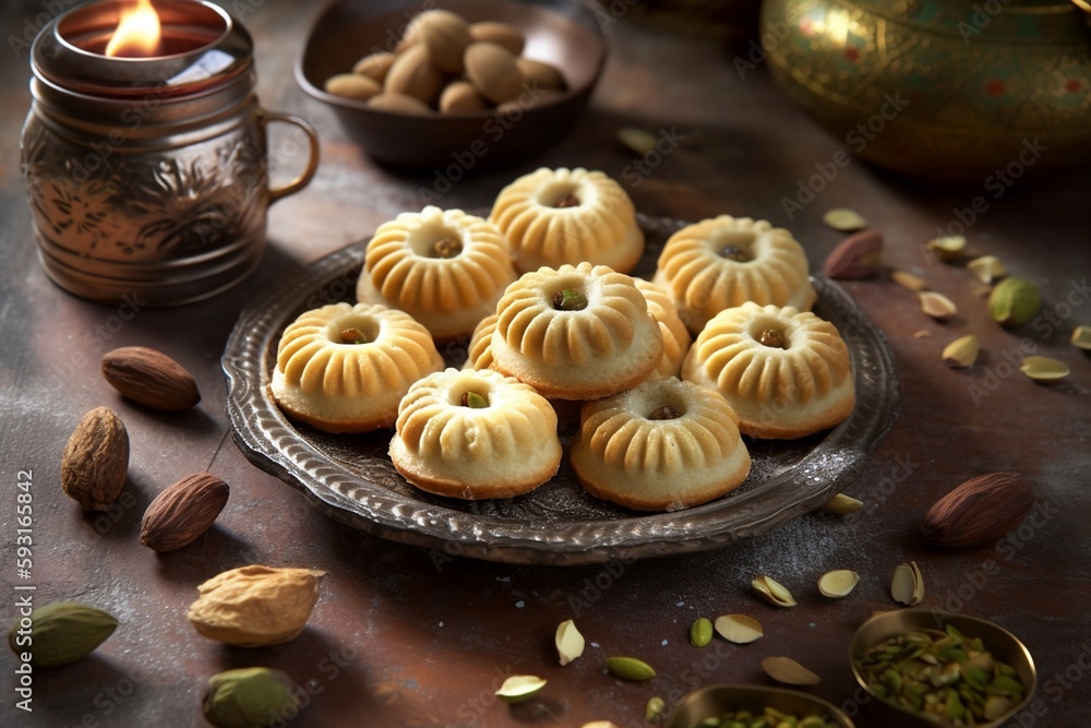 Desserts Eid al-Fitr, Eid al Adha Kahk (Eid Cookies) Arabic filled ...