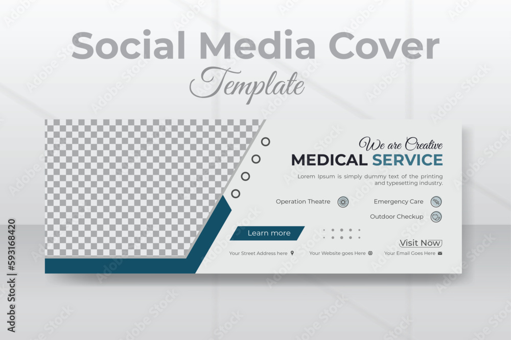 Professional medical healthcare social media facebook cover design or ...