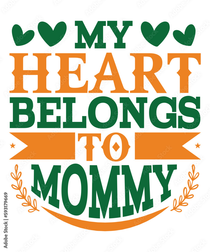 My heart belongs to mommy, Mom Svg Bundle, Mama Svg Bundle, Mother's ...