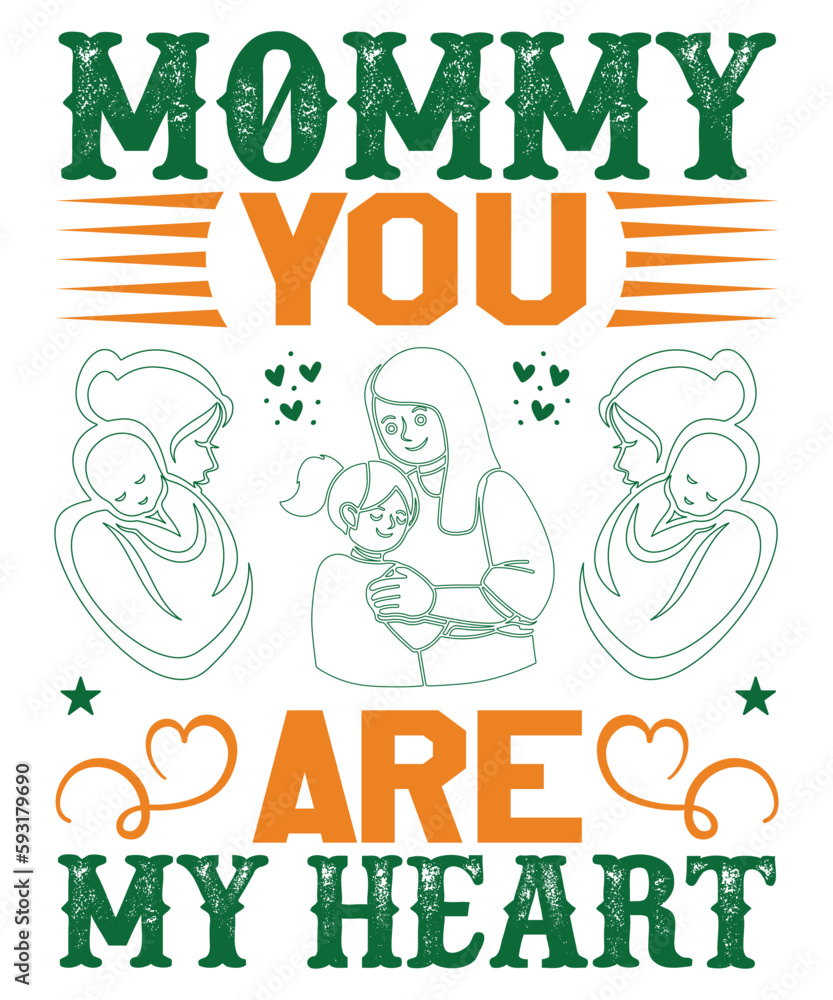 Mommy you are my heart, Mom Svg Bundle, Mama Svg Bundle, Mother's Day ...