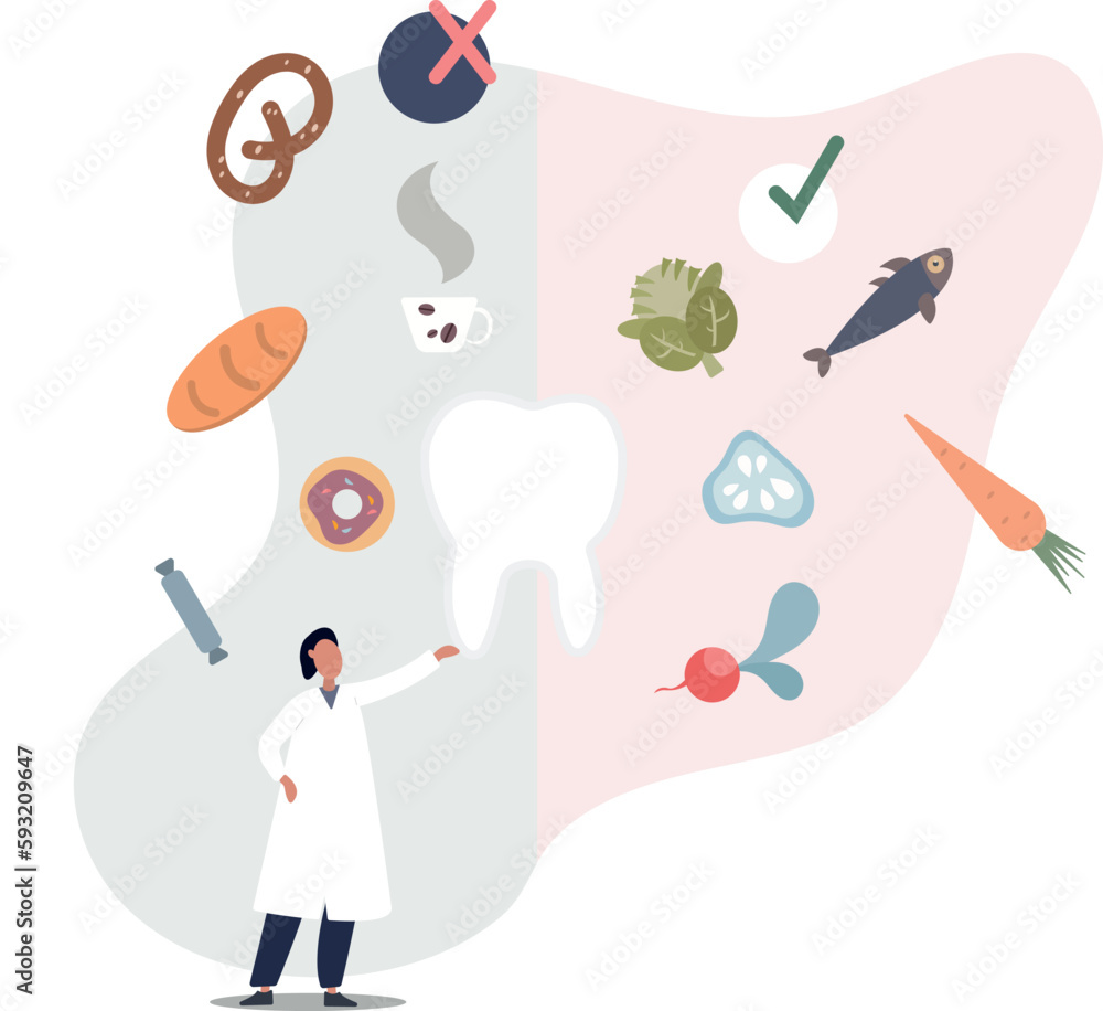 Foods for healthy teeth as educational dental protection.Oral care and ...