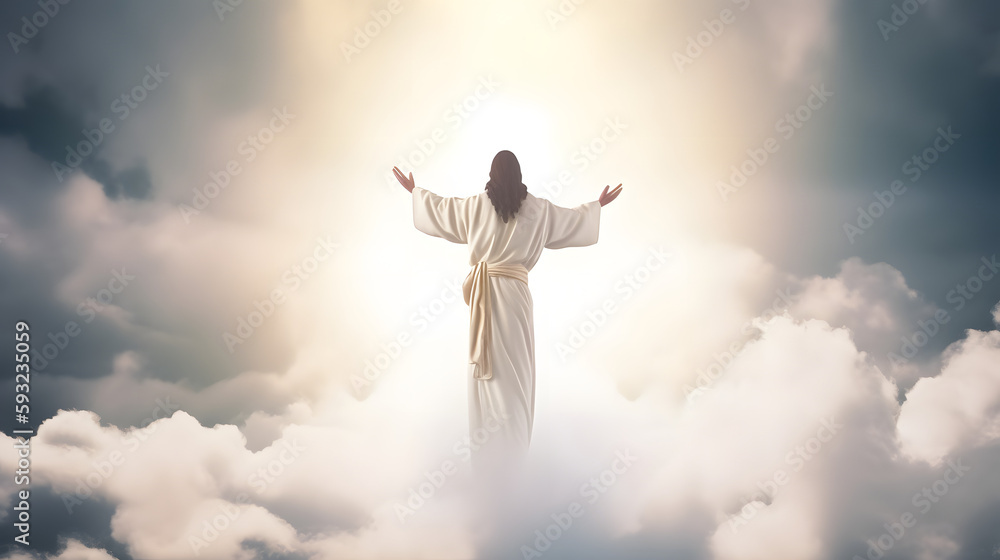 Jesus Christ In The Clouds