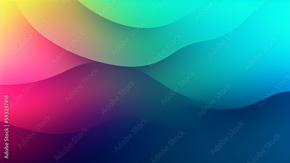 gradiente, gradazioni di colore con colori vibranti e toni accesi ...