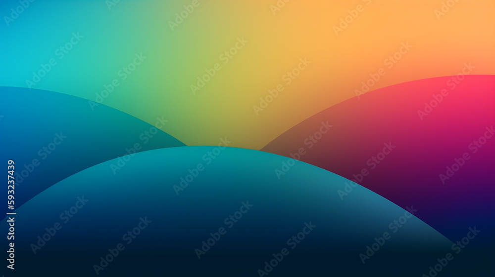 gradiente, gradazioni di colore con colori vibranti e toni accesi ...