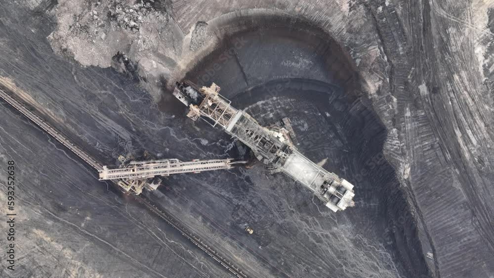 An impressive aerial drone video captures the top-down view of a ...