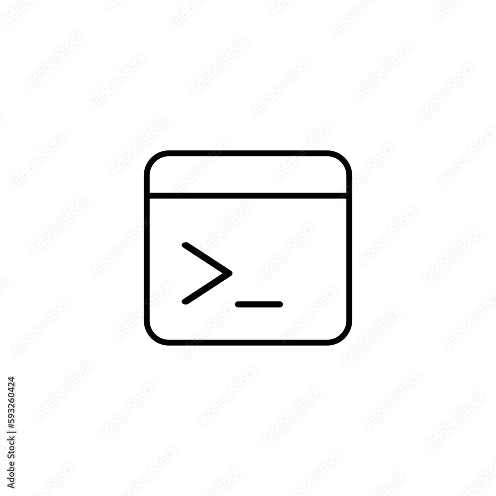 Vetor de coding icon, coding in computer for app web logo banner poster icon - svg file do Stock ...