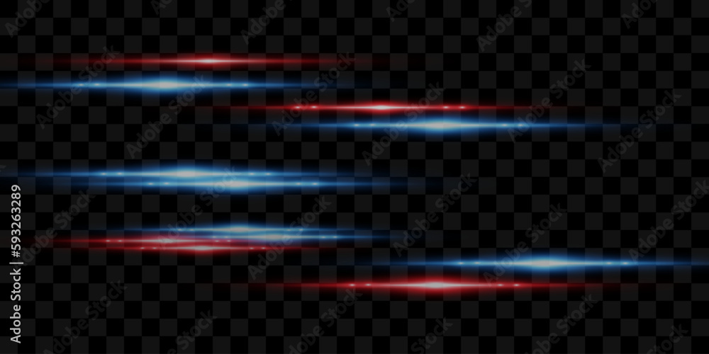 Motion light effect. Speed effect. Lines of light, speed and movement ...