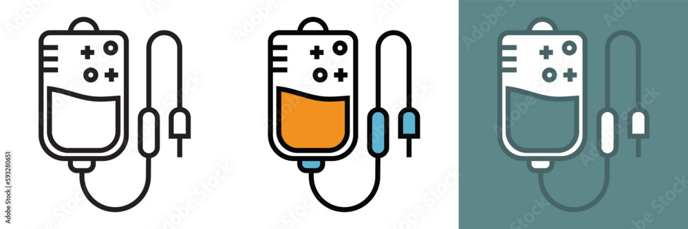 Medical Infusion Icon, this icon represents a medical infusion ...