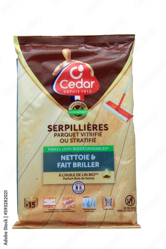 Foto de lingettes spécifique pour le parquet de chez O cédar do Stock ...