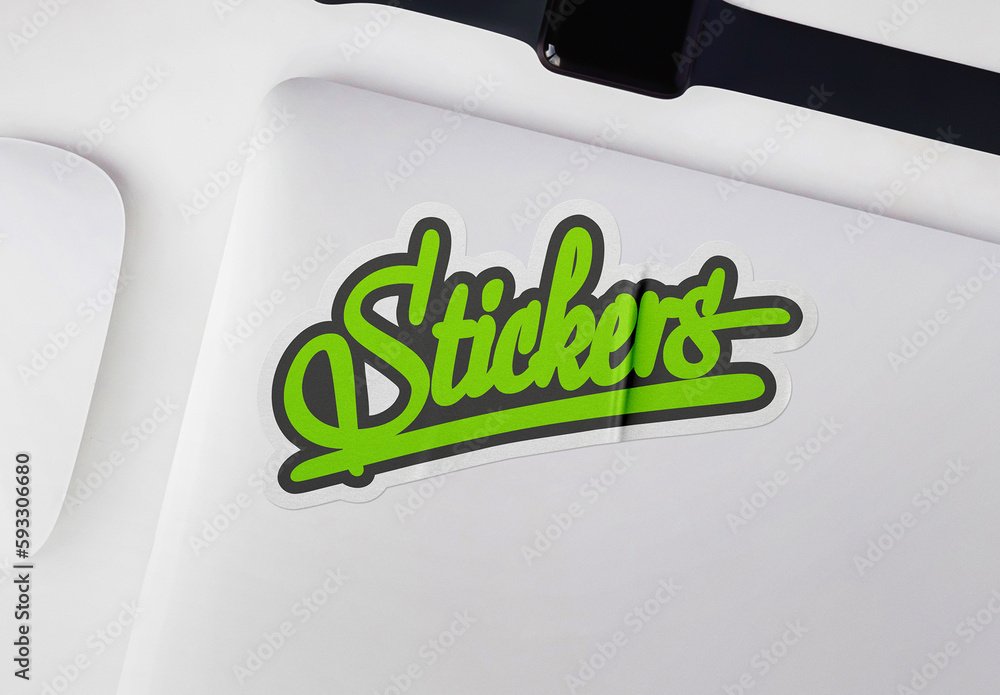 Sticker Mockup Template Paper Texture Round Rectangle Square Stock ...