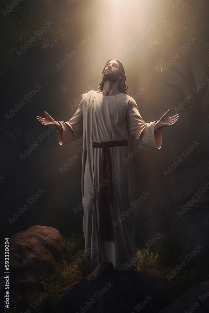 jesus after the resurrection, Jesus rises, jesus closeup face, happy ...