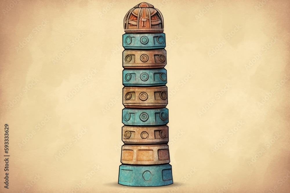 Totem design of Taiwans indigenous Seediq tribe. Generative AI Stock ...