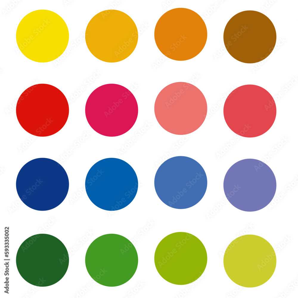 Plantilla de circulo de colores Stock Vector | Adobe Stock