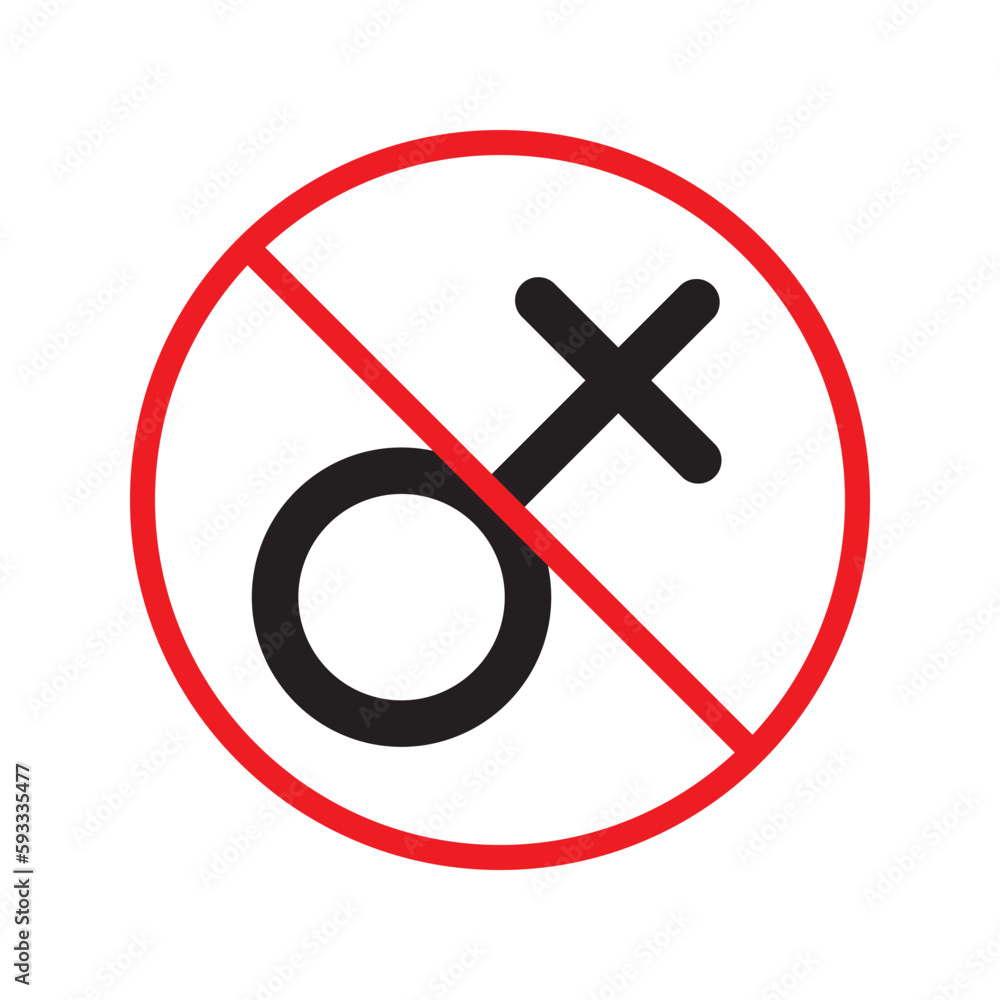 No gender vector icon. Gender sign of men and women. Male and female ...