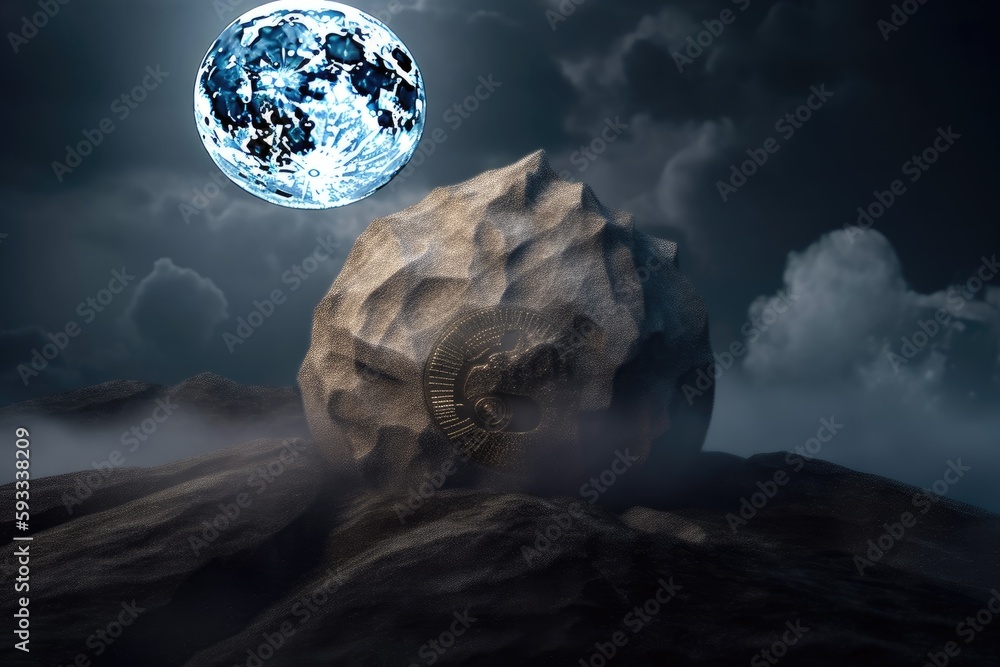 Final setting for a space adventure in the future of science fiction ...