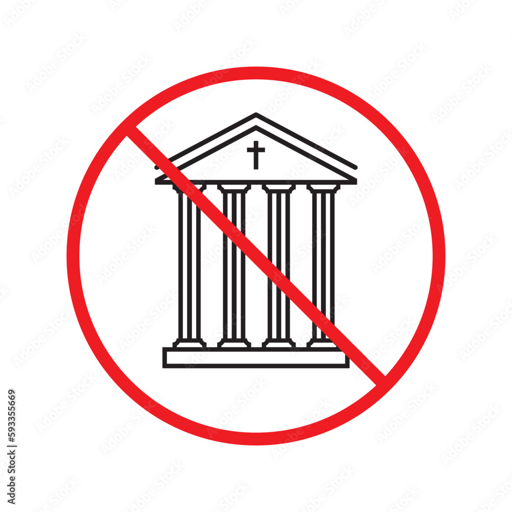 Forbidden Prohibited Warning, caution, attention, restriction label ...