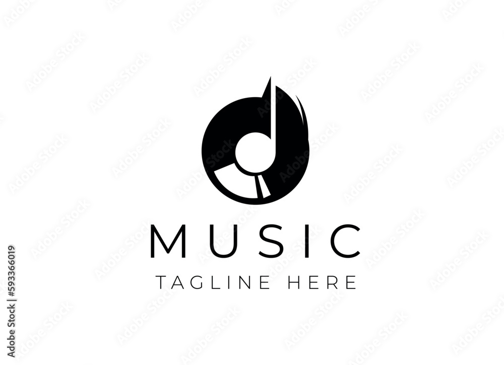 Pulse music element logo. Music Logo Design. Singer, recording, record ...