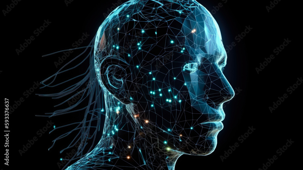 Technology background Data flow concept. Big data technology and data ...