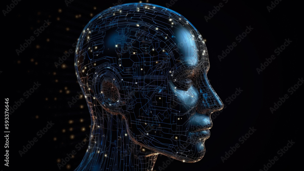 Technology background Data flow concept. Big data technology and data ...