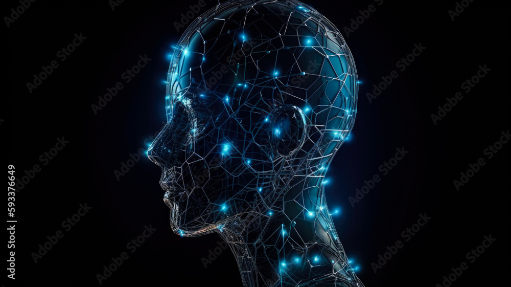 Ilustrace „Technology background Data flow concept. Big data technology ...