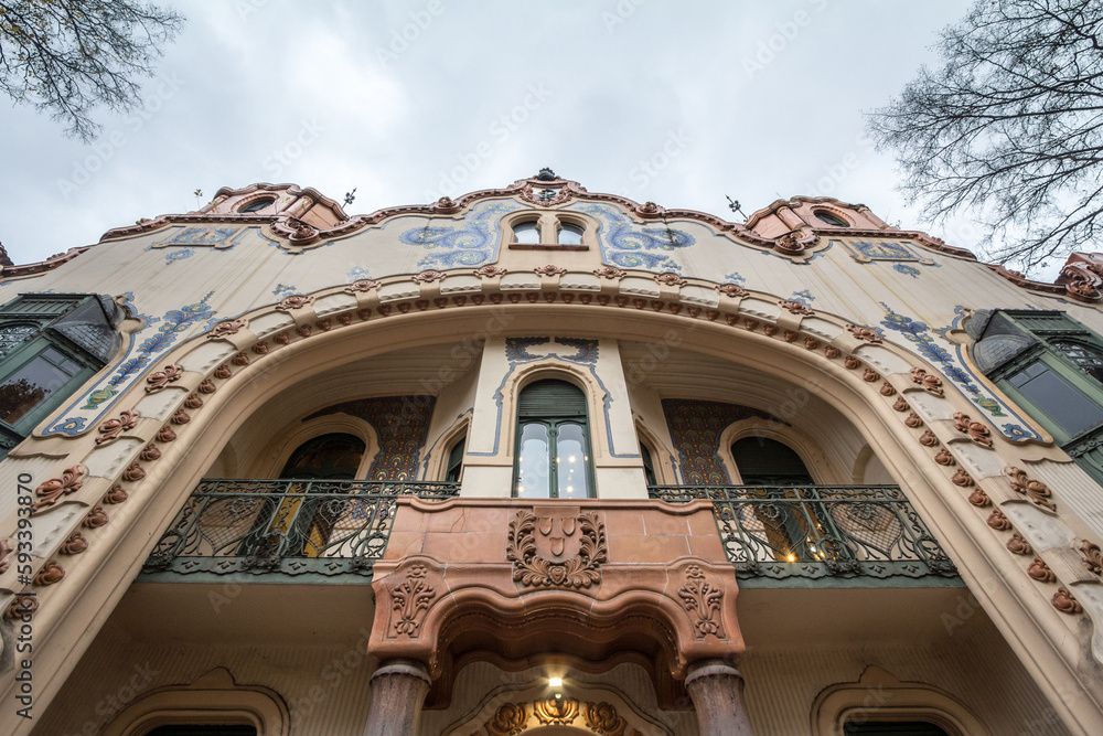 Main facade of Ferenc Raichle palace also called Rajhl Palata in ...