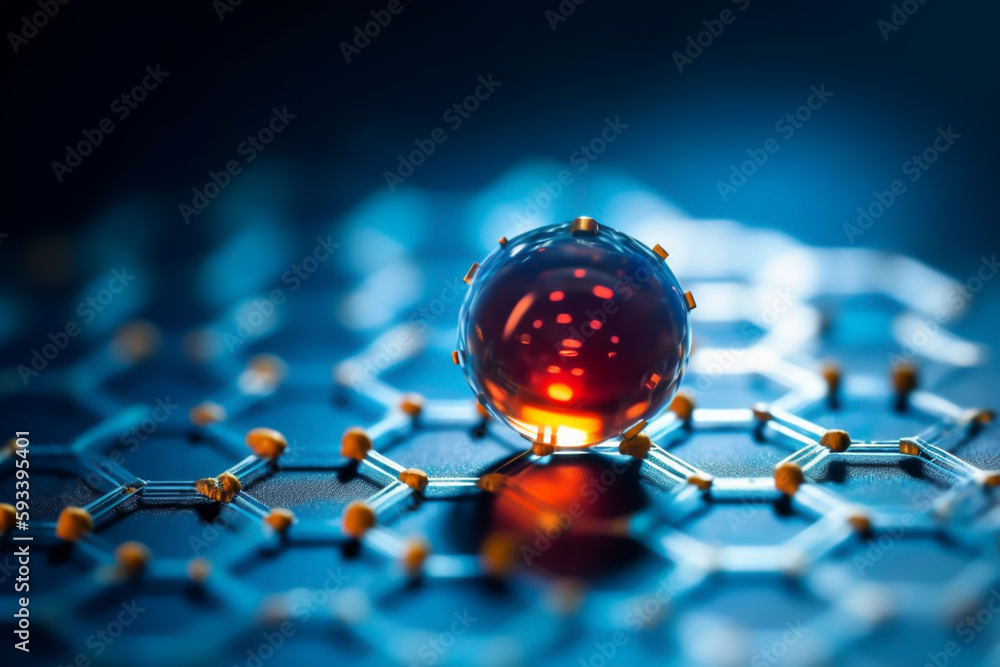 nanotechnology and miniaturization background, generative ai Stock Illustration | Adobe Stock