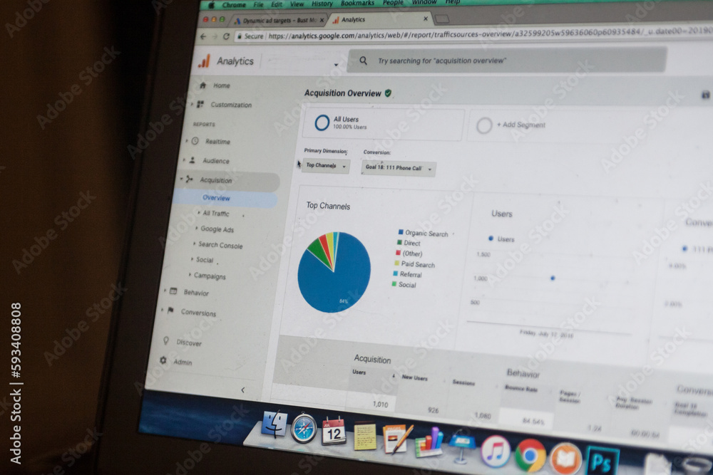 Foto de BELGRADE, SERBIA - JULY 12, 2019: Selective blur on a screen of ...