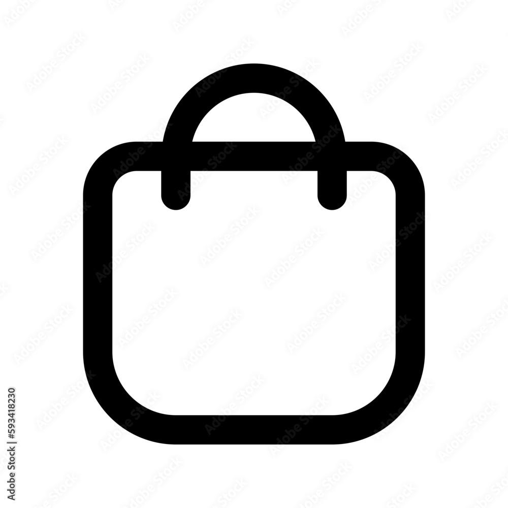 shopping bag icon vector de Stock | Adobe Stock