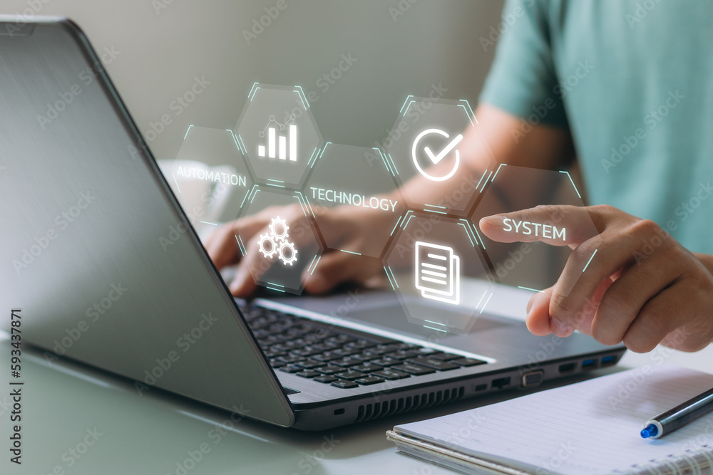 Automation Software Technology Process System Business concept ...