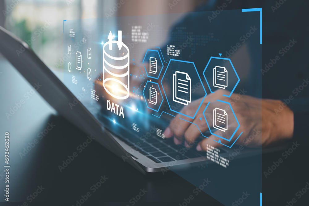 Cloud computing data management technology system for computer network cyber security or ...