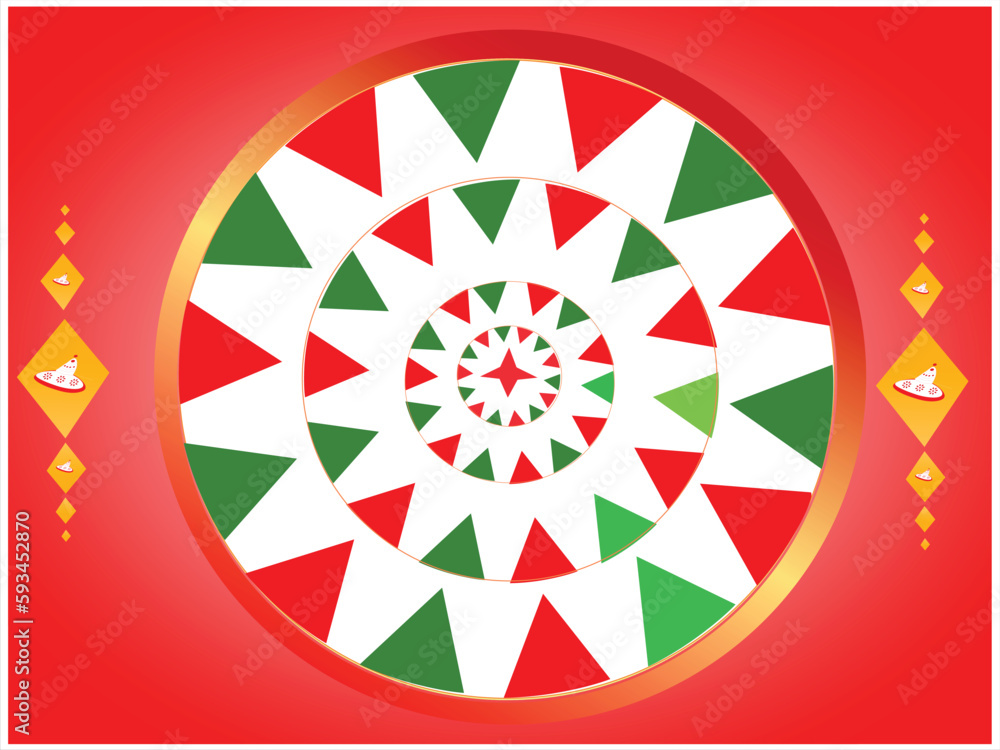 Greeting background with japi (traditional bamboo hat) for North Indian ...