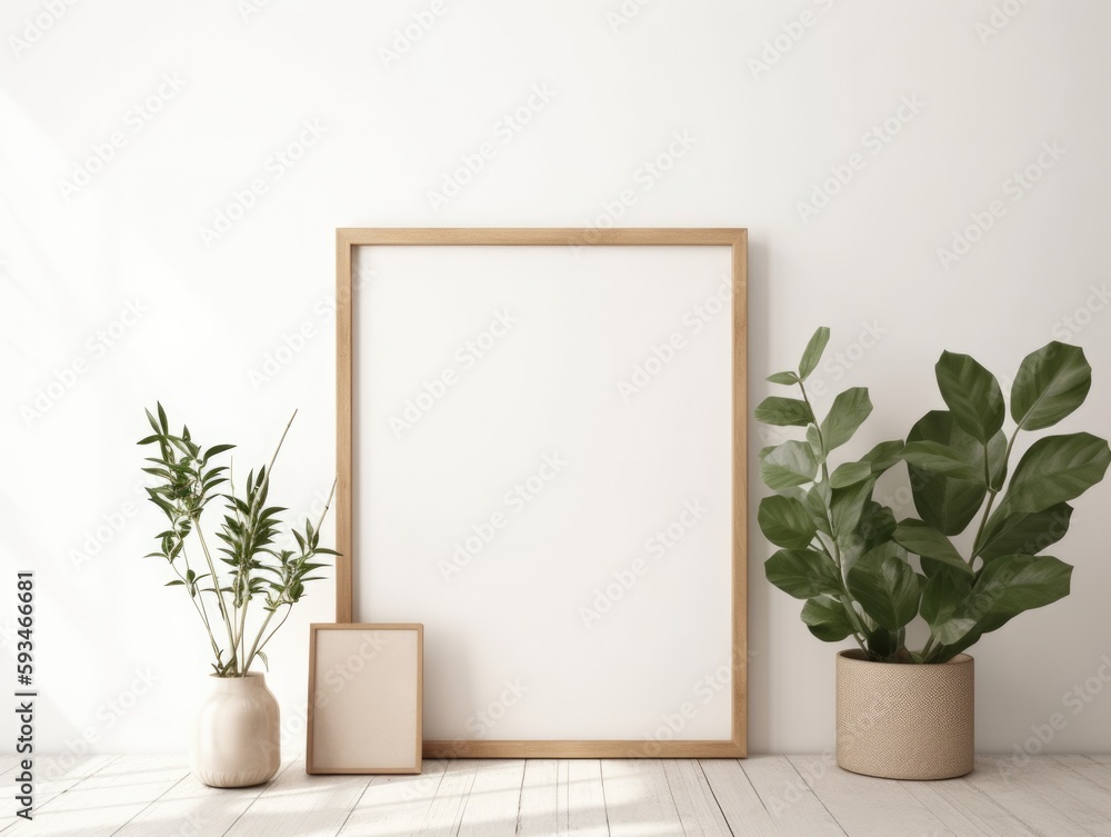 Modern Interior Design Background. Contemporary Poster Mockup ...