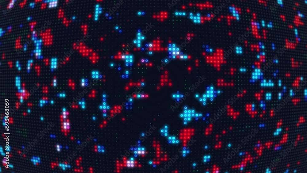 "Digital Dots Flickering: A High-Tech Background for a Futuristic ...