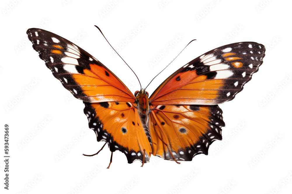 Beautiful butterfly isolated on transparent background. Generative Ai ...